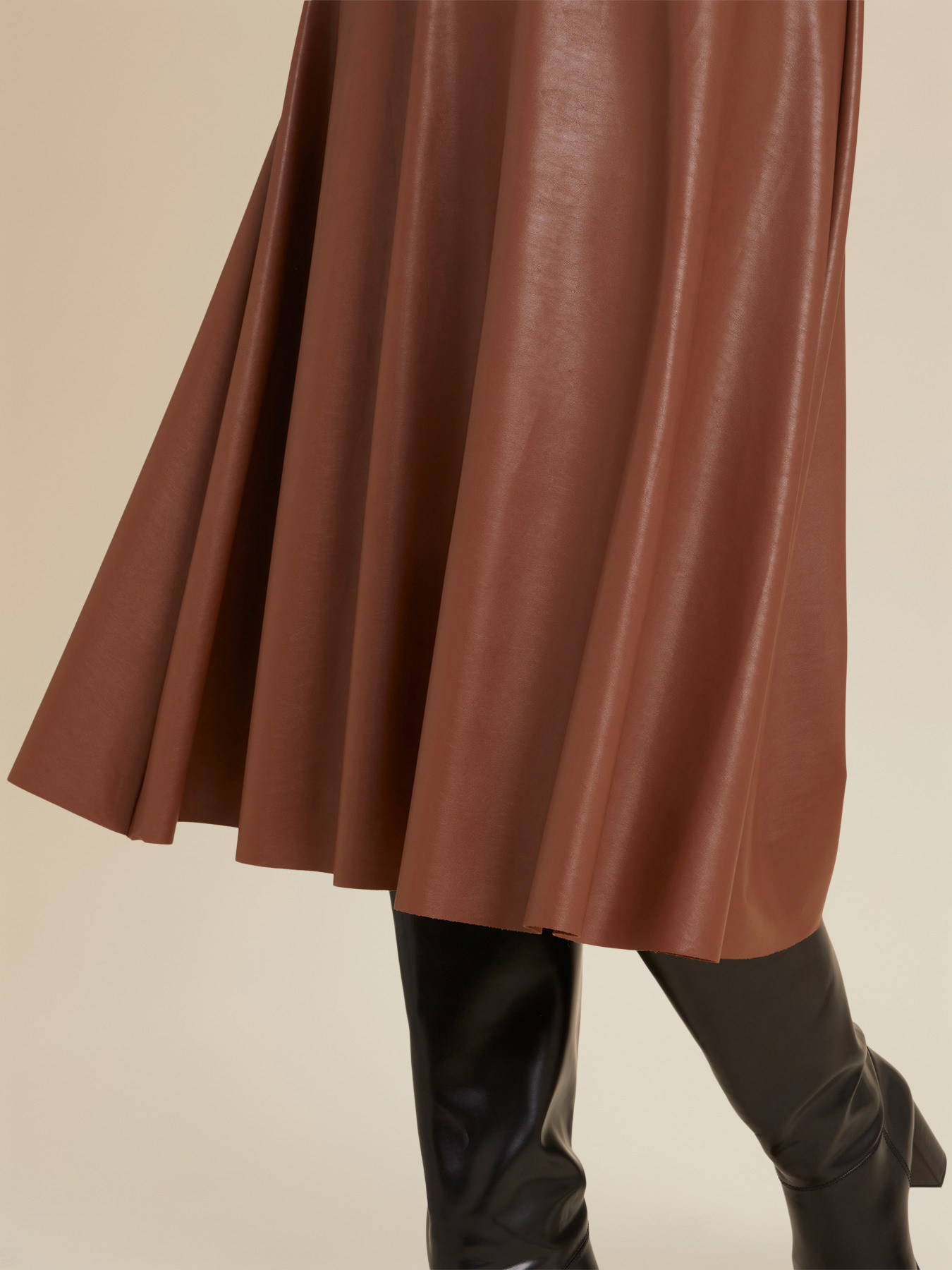 Midi-Rock aus Lederimitat