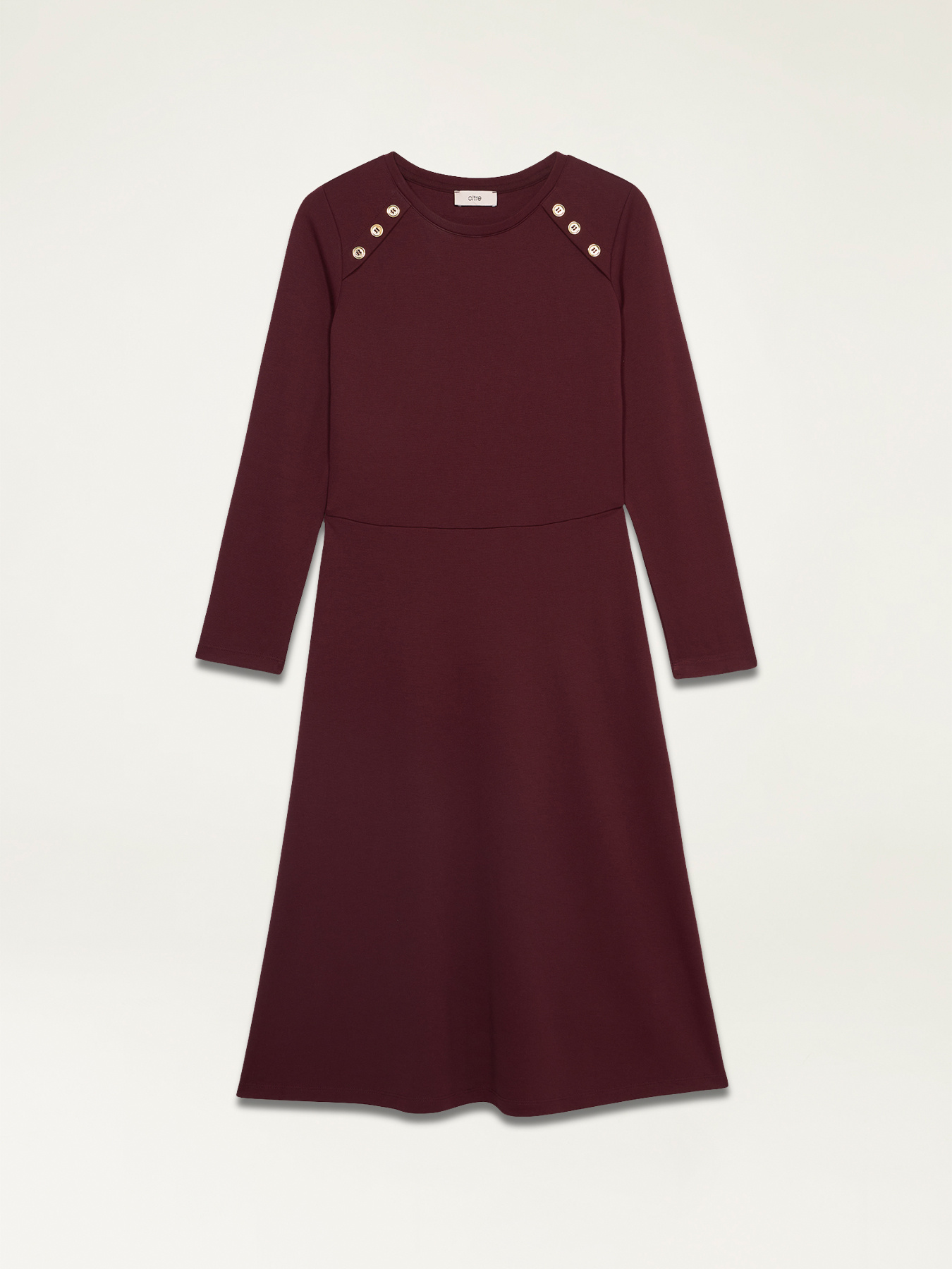 Milano-stitch midi dress