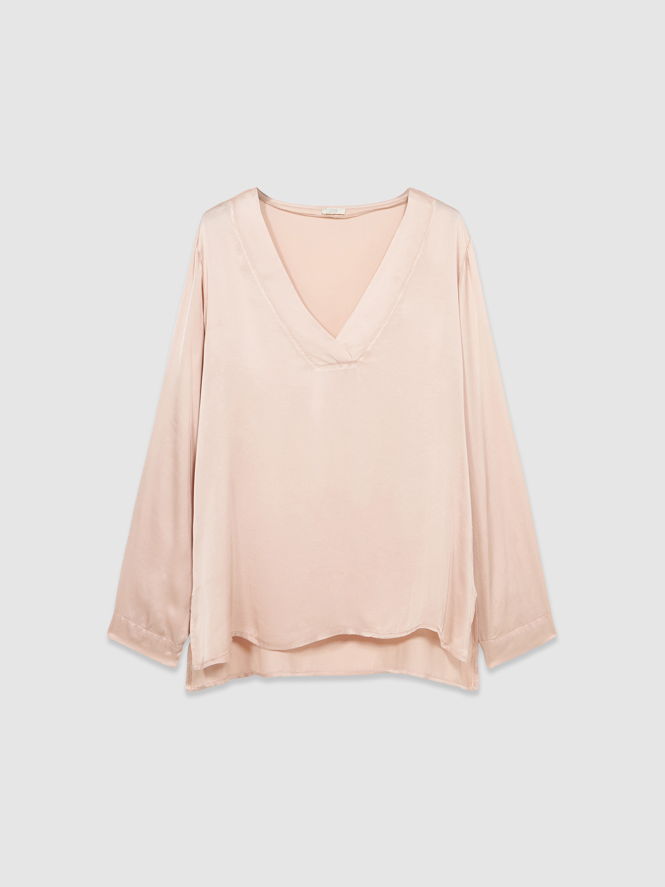 Blusa in raso di viscosa