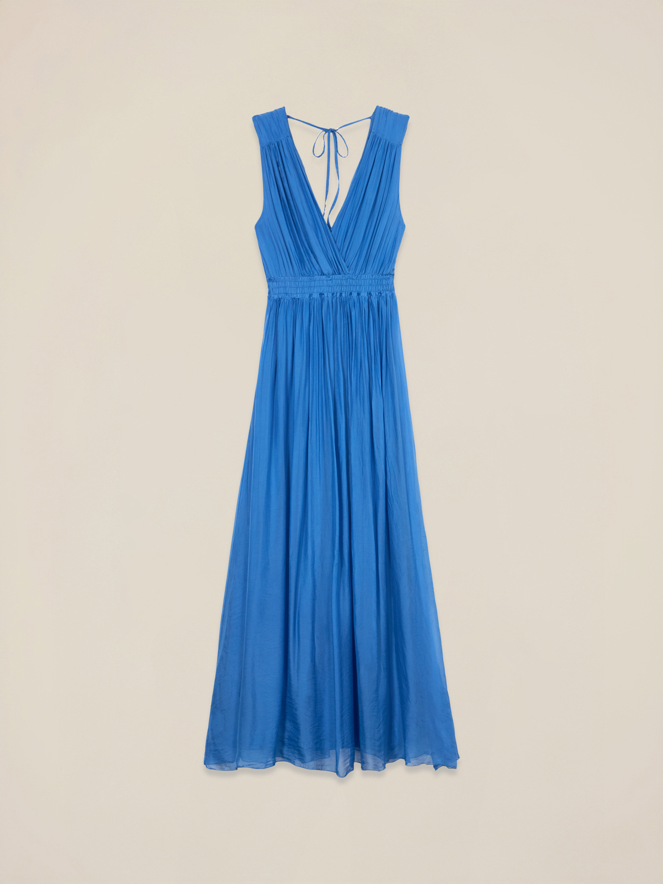 Vestito lungo misto seta