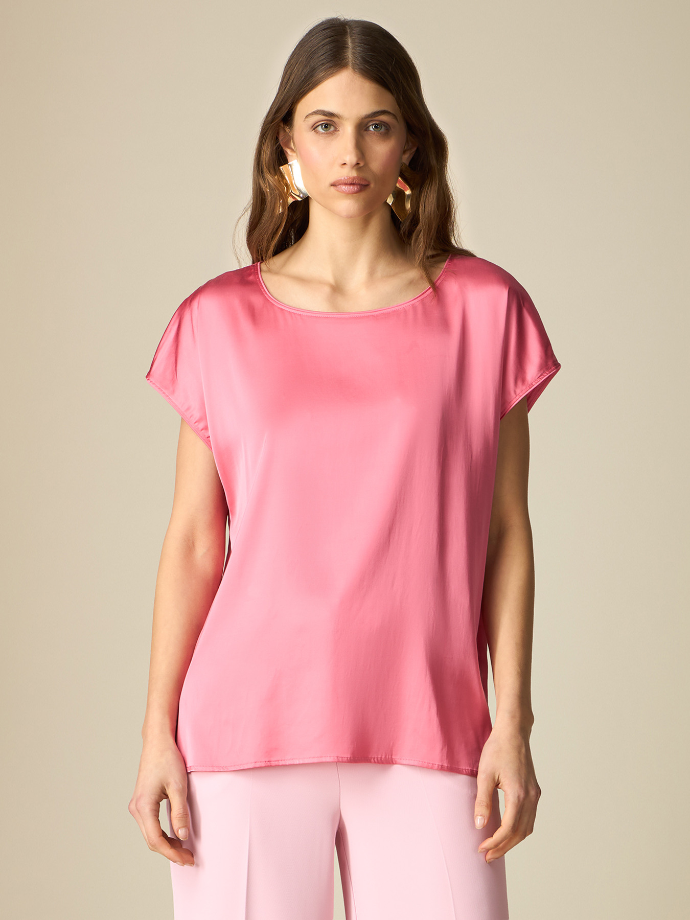 Blouse en satin de viscose